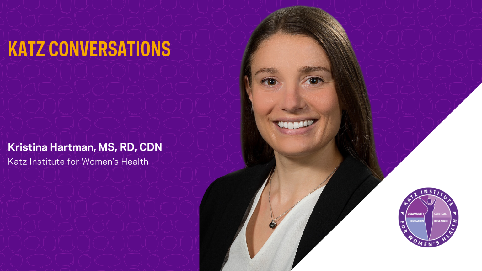 Katz Conversations with Kristina Hartman - Katz Institute for Women’s ...